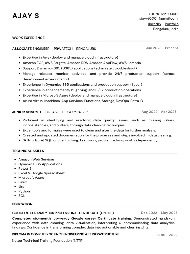 Ajay Resume | PDF | Microsoft Excel | Data