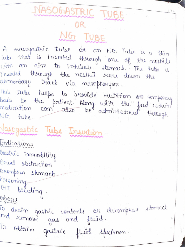 NG Tube | PDF | Estudios de idiomas extranjeros | Ciencia y matemáticas