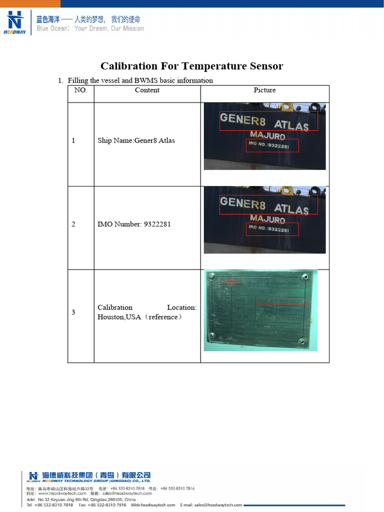 Temperature Sensor Calibration Instruction V1.2 - 20200624 - EN | PDF ...