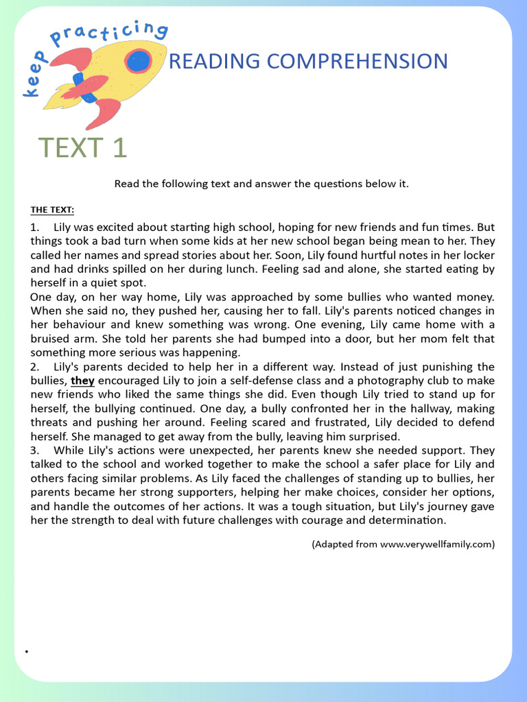 Reading Comprehension | PDF | Tobacco Smoking | Addiction