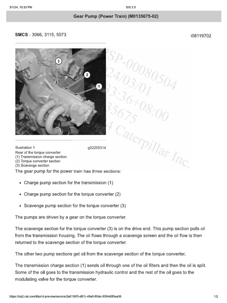 Gear Pump (Power Train) | PDF