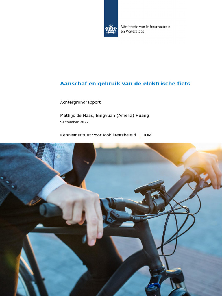 KIM Achtergrondrapport Aanschaf en Gebruik E-Fiets - Def - v2 | PDF