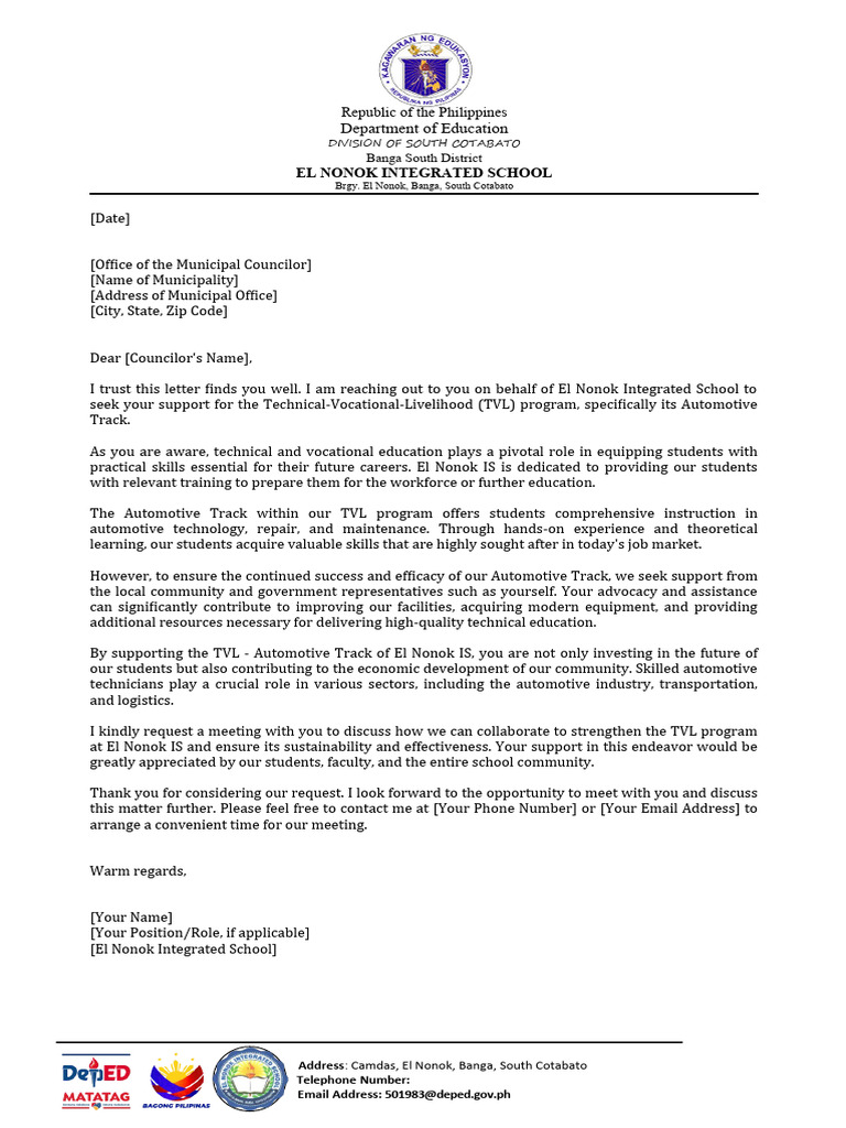 Letter to Council | PDF | Vocational Education