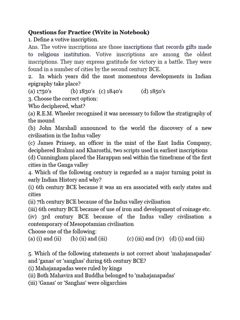 Class 12th History Chapter 3 | PDF | Mahabharata | Ashoka