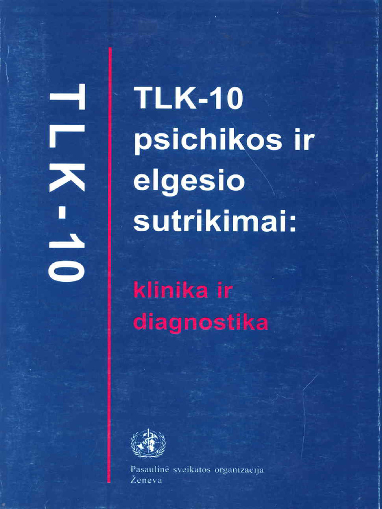 TLK-10 Psichikos Ir Elgesio Sutrikimai | PDF