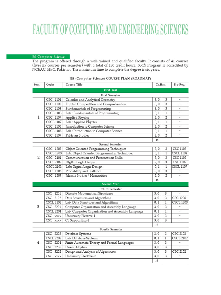 BSCS | PDF | Computer Science | Computing