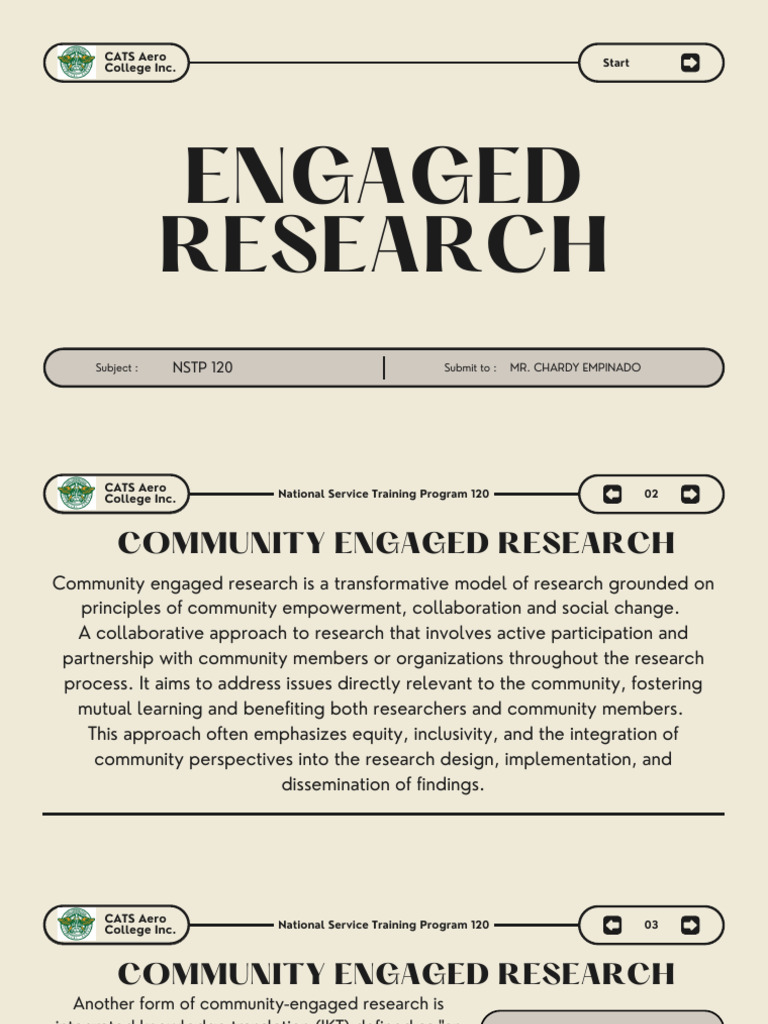 Engaged Research | PDF | Participatory Action Research | Science