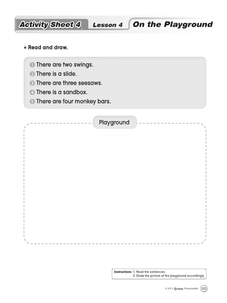Playground Drawing Activity | PDF