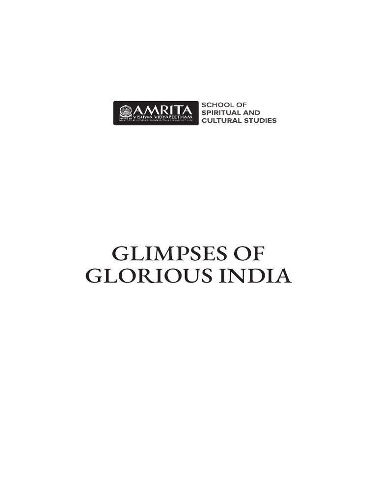 Glimpses of Glorious India - for-MidTerm | PDF | Bhagavad Gita | Yoga