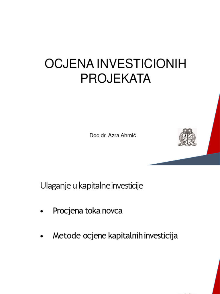 Zadaci Procjena Projekata 143828 | PDF