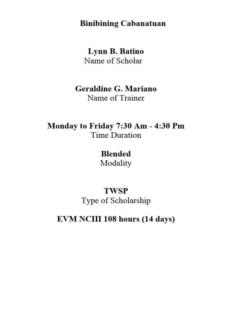 Batino, Lynn (BB Cabanatuan) | PDF
