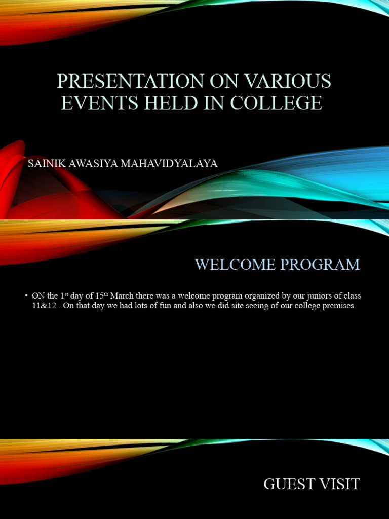 College Events at Sainik Awasiya Mahavidyalaya | PDF