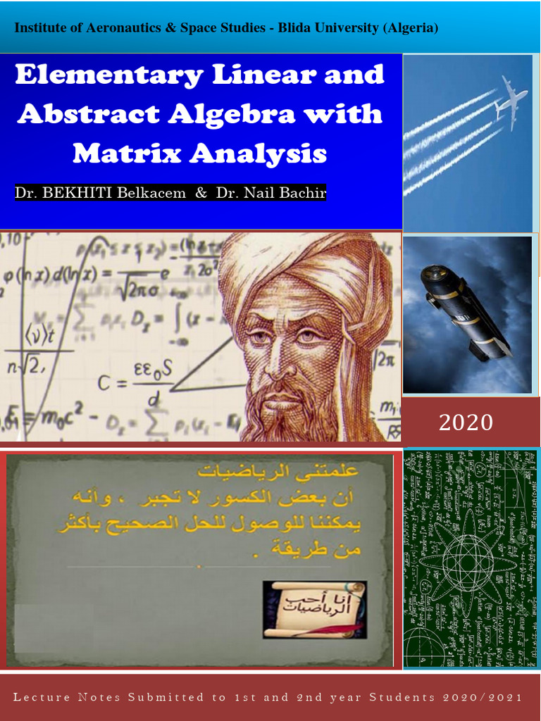 Elementary Linear and Abstract Algebra With Matrix Analysis | PDF