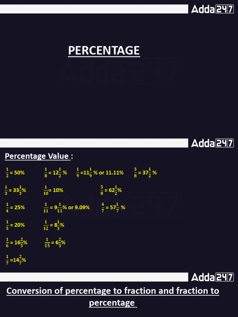 Percentage | PDF