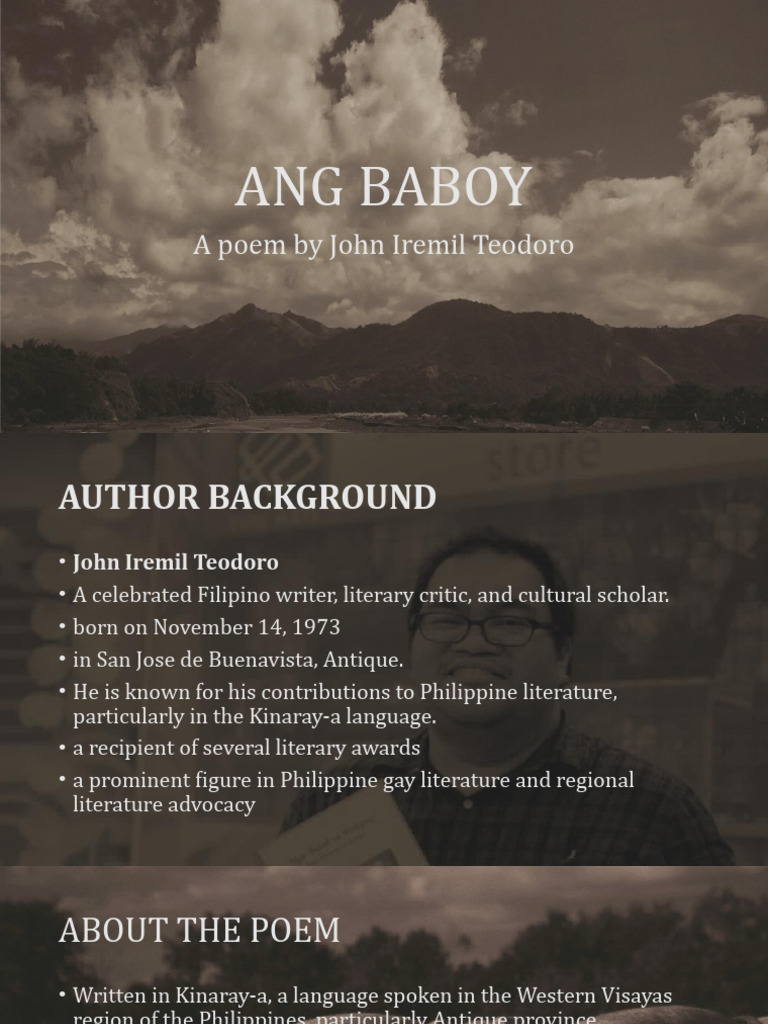 Ang Baboy by John Iremil Teodoro | PDF | Poetry | Classics