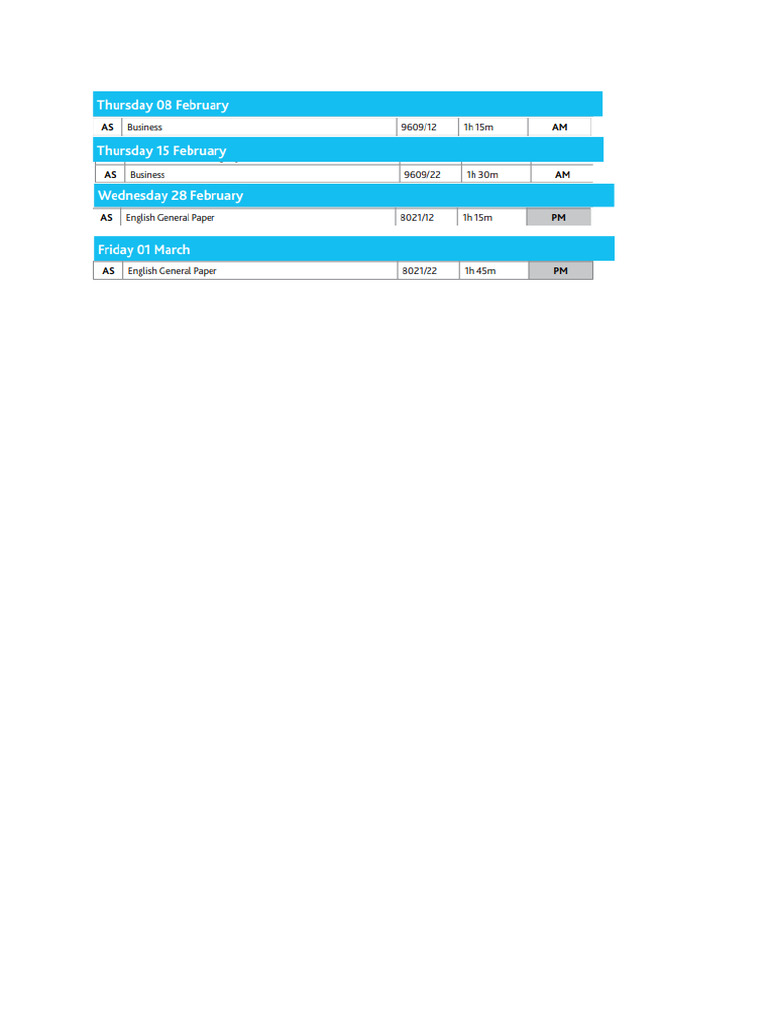 TT FM As Level | PDF
