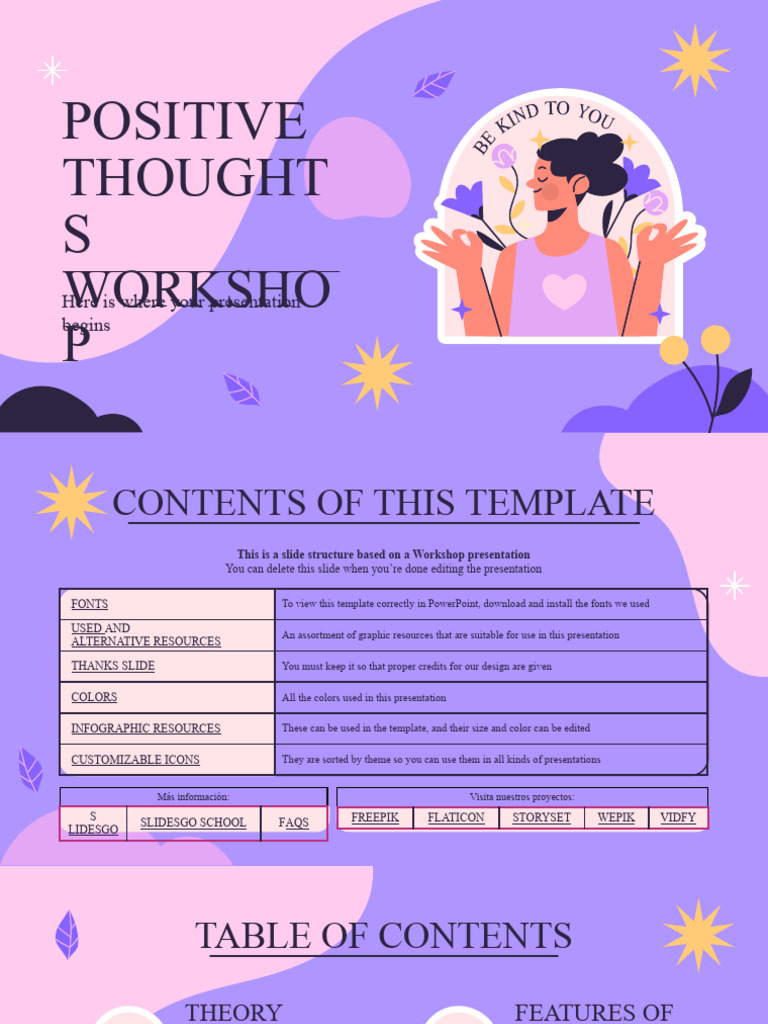 Positive Thoughts Workshop by Slidesgo | PDF | Planets | Solar System