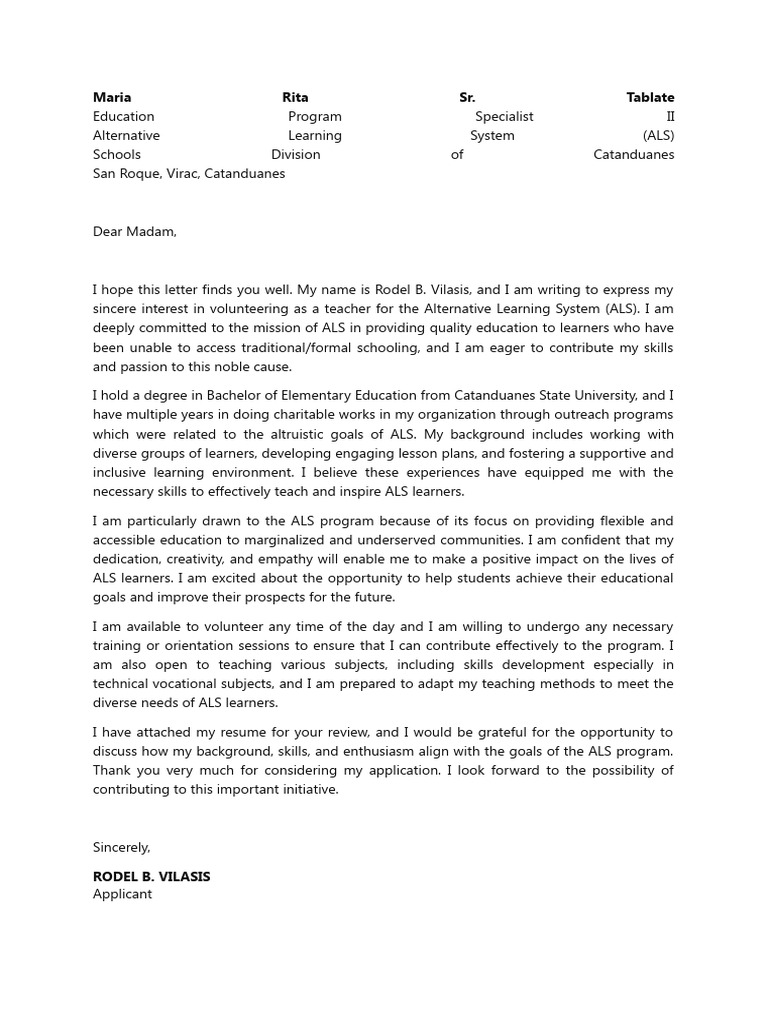 Rodel App Letter | PDF | Learning | Human Communication