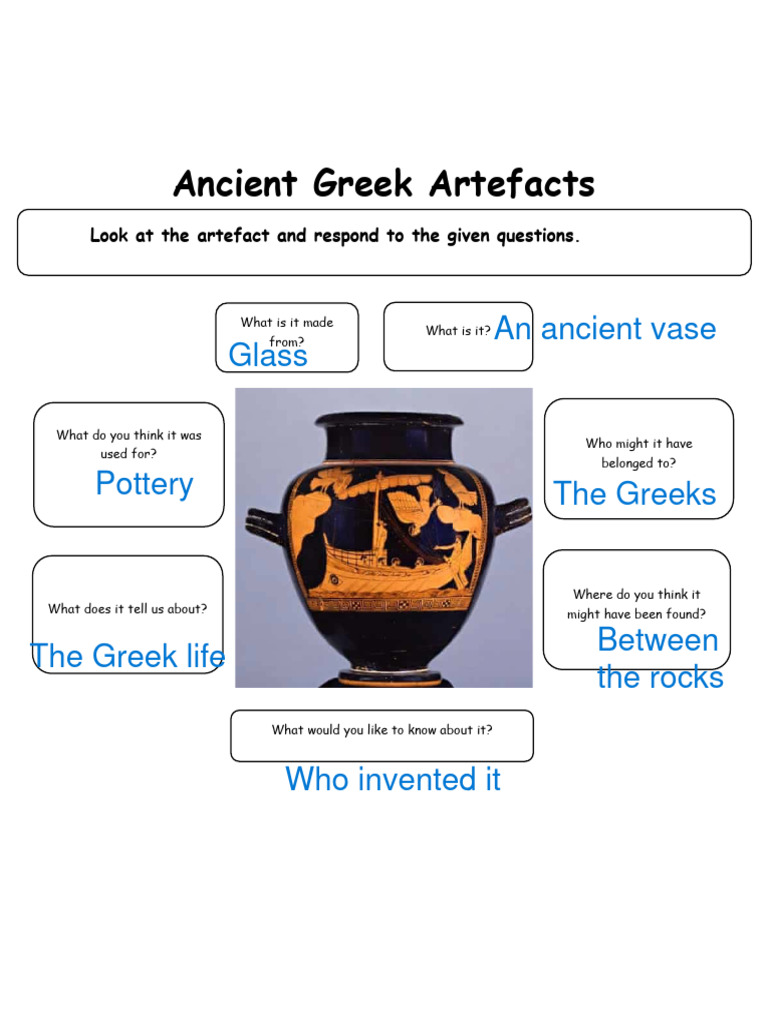 Ancient Greek Artefact Analysis Guide | PDF