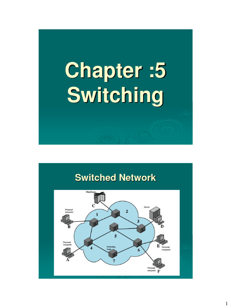ch-5 switching | PDF | Network Switch | Computer Network