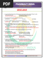 GPAT 2025 Question Paper With Answer Key | PDF | Viscosity
