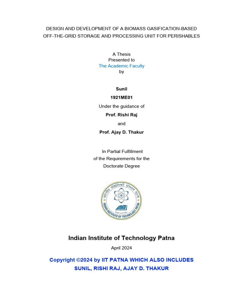 Full Thesis - SM6 2 | PDF | Gasification | Adsorption