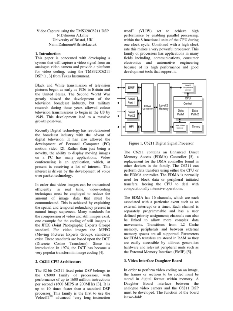 Edma Controller: Level 1 Programme Memory | PDF | Video | Central ...