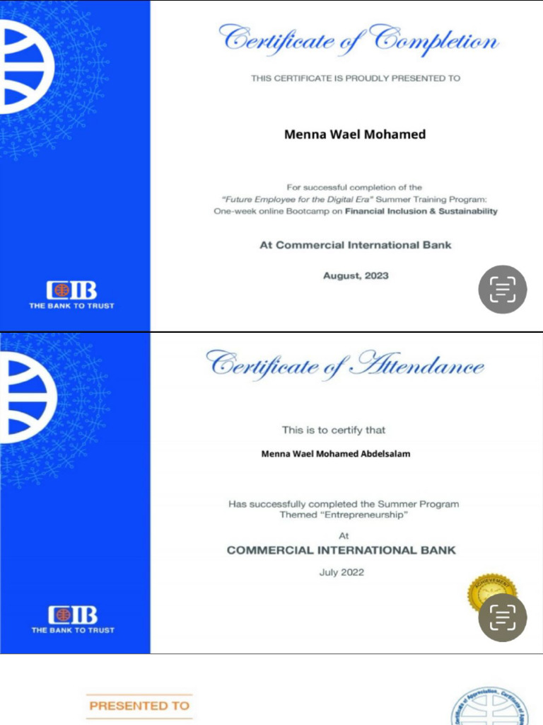 Certificates | PDF
