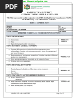 2025 Grade 12 Mathematical Literacy Scope | PDF | Probability | Measurement