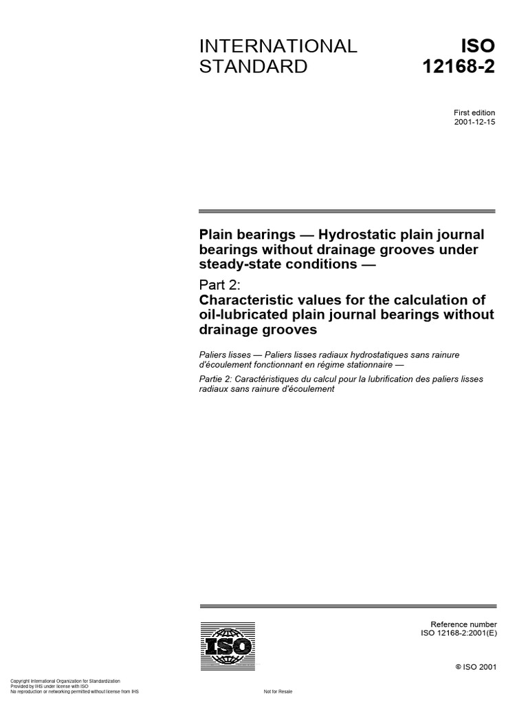Iso 12168-2-2001 | PDF | International Organization For Standardization | Regulation