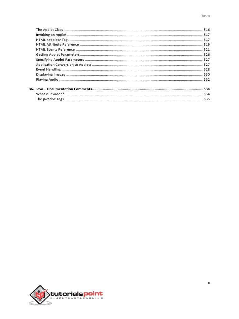 Java1 11 | PDF | Html | Java (Programming Language)
