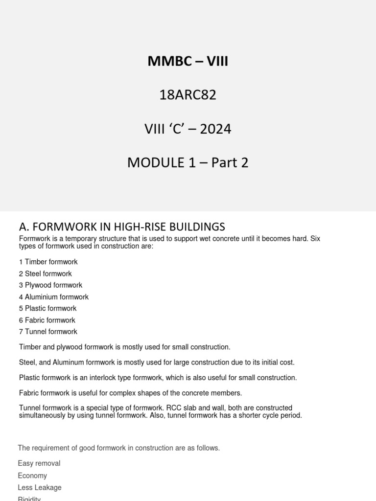 Mdoule 1 - Part 2 | PDF | Concrete | Building