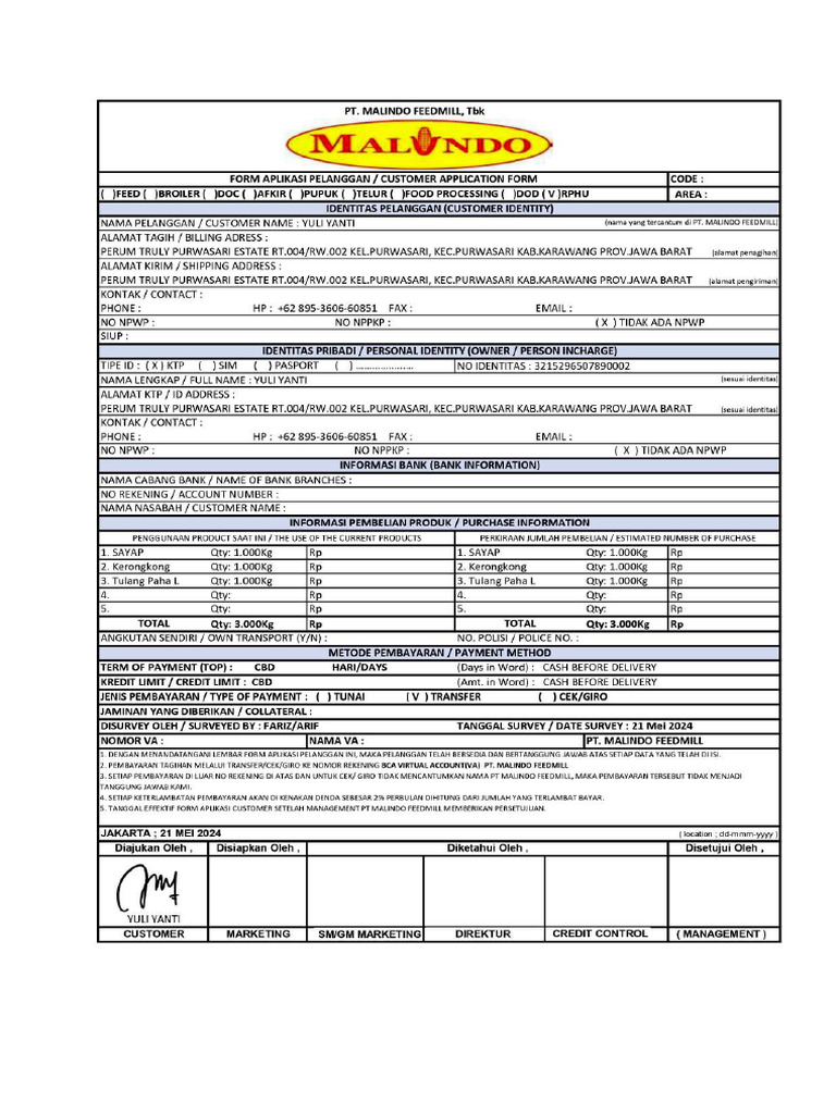 Caf Yuli Yanti | PDF