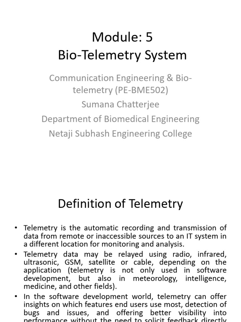 Bio Telemetry System | PDF | Telemetry | Radio
