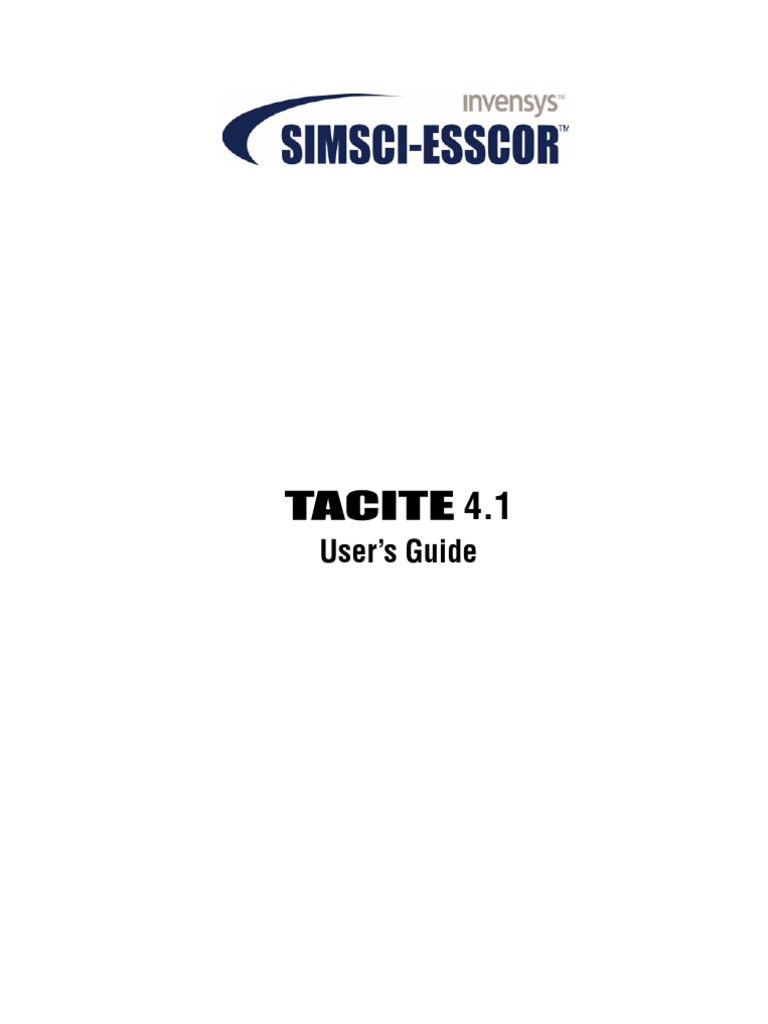 Tacite: User's Guide | PDF | Valve | Fluid Dynamics