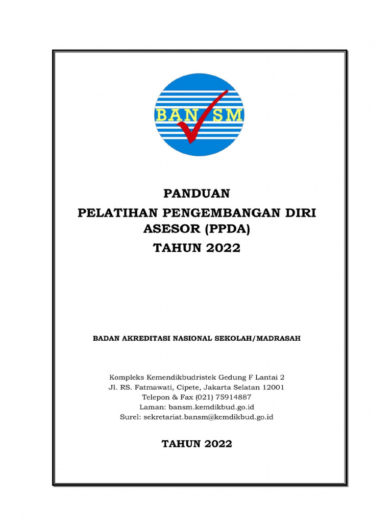 Lampiran - Panduan PPDA 2022 | PDF