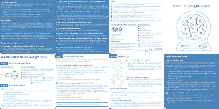 Gro clock | PDF | Clock | Light Emitting Diode