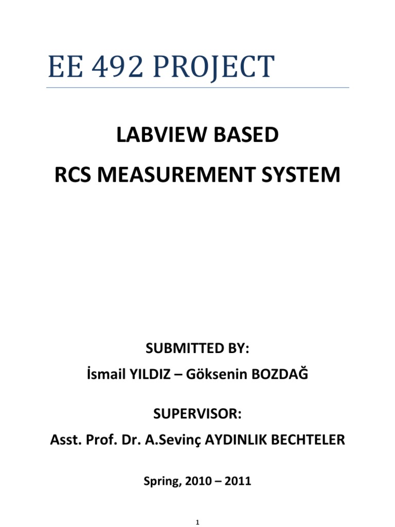 Labview Based RCS Measurement System | PDF | Antenna (Radio) | Radio ...