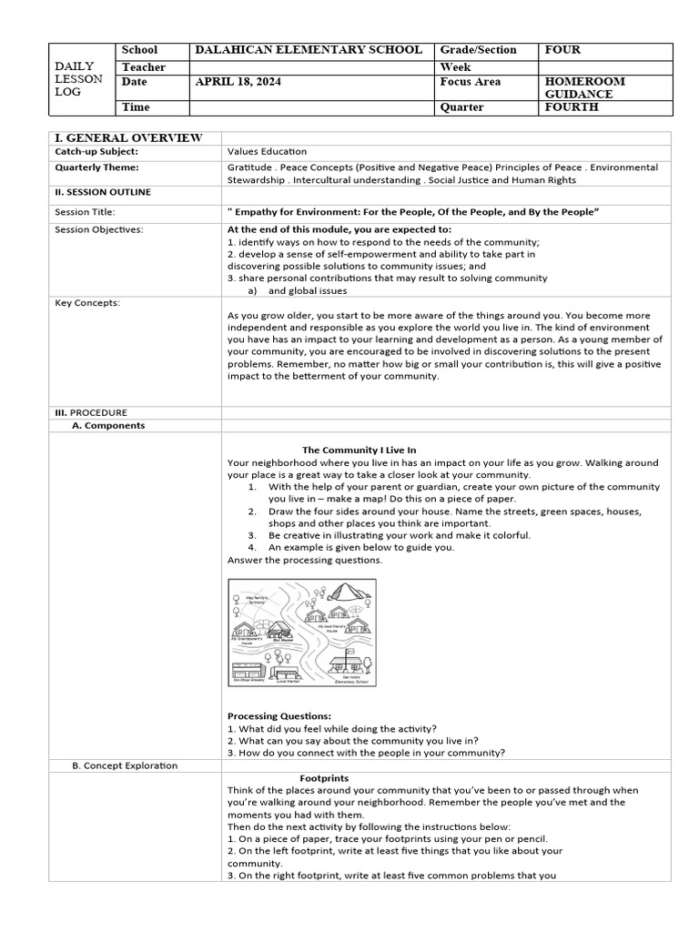 Community Engagement Lesson Plan | PDF | Community | Learning