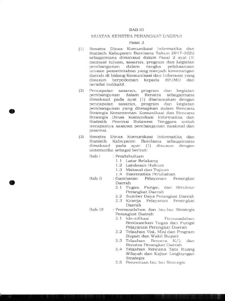 Perbup No 21 Tahun 2020 Kominfo | PDF