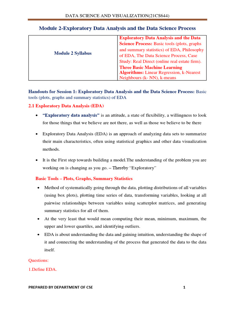 Module 2 | PDF | Regression Analysis | Linear Regression