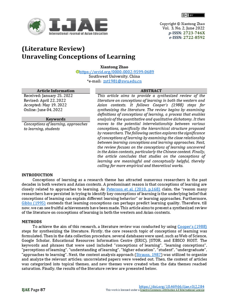 284-Article Text-1166-2-10-20220604 | PDF | Learning | Knowledge