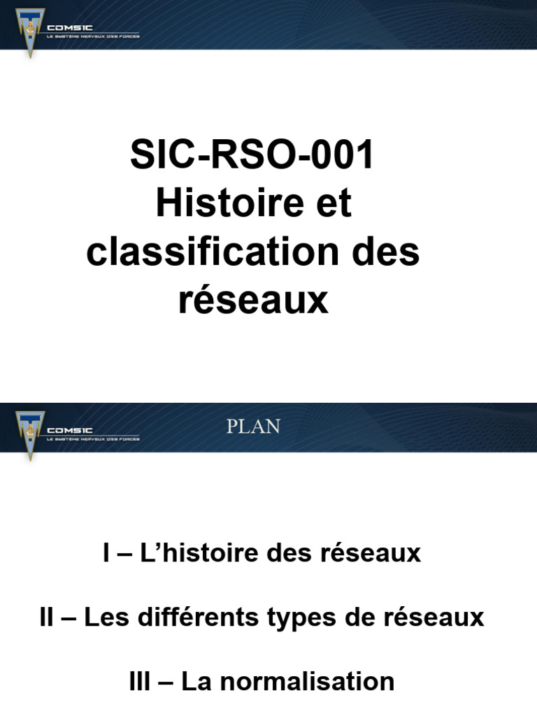 SIC-RSO-001-historique-classification-normalisation 1 | PDF | l'Internet | Protocoles Internet