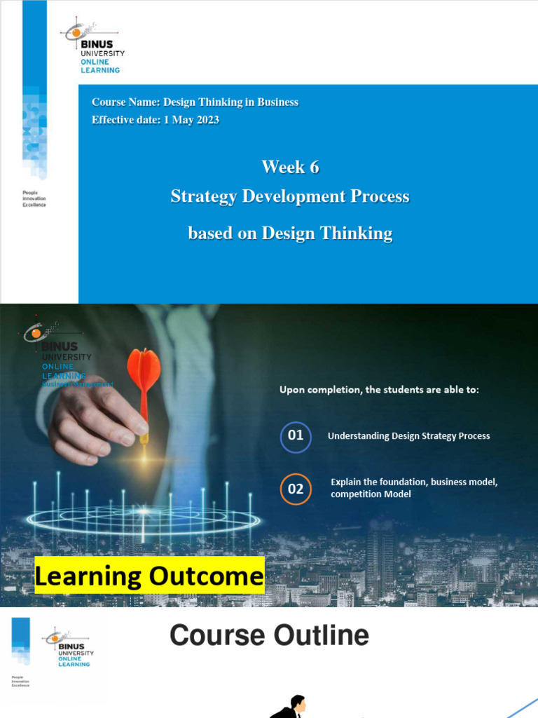 PPT Week 6 - Strategy Development Process Based On Design Thinking ...