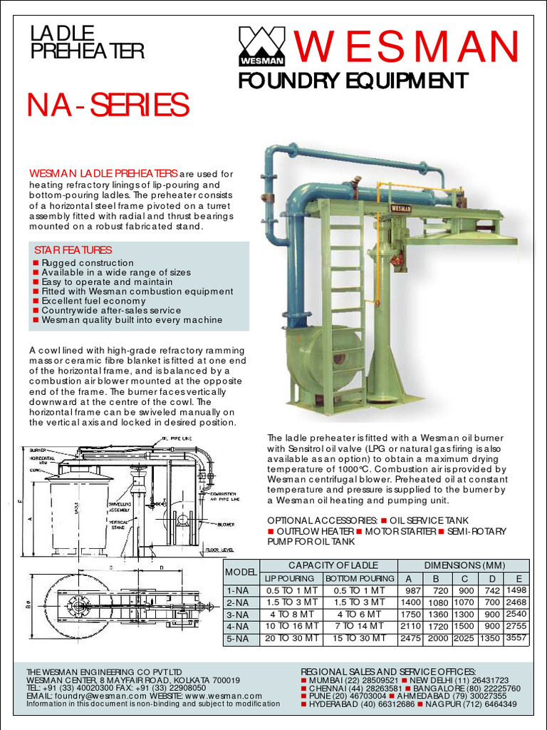 Wesman Ladle Preheate | PDF | Pump | Machines