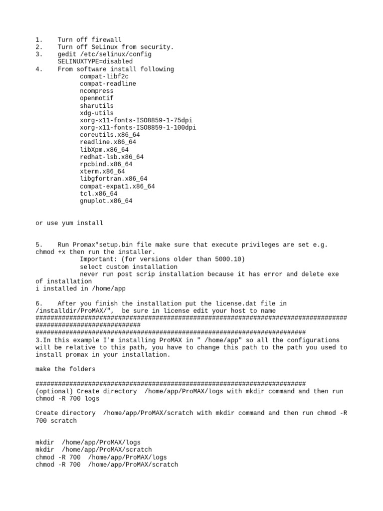 ProMAX Installation Guide | PDF | Directory (Computing) | Computer Engineering