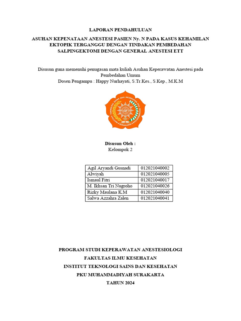 Askan Bedah Salpingektomi | PDF