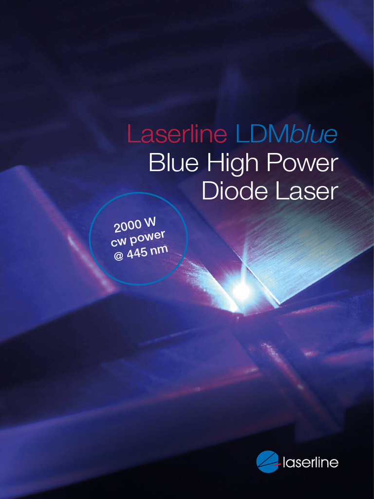 Laserline LDMblue Blue High Power Diode Lasers | PDF | Laser | Welding