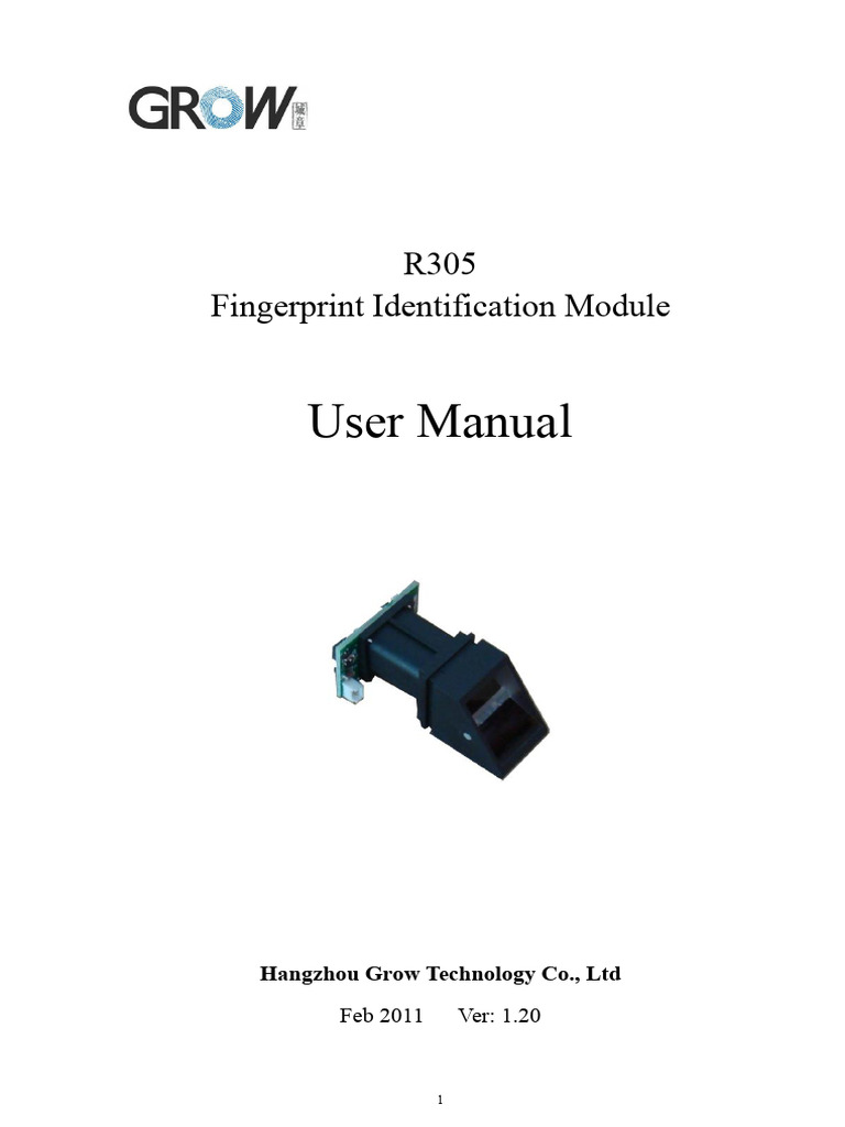 R305 Fingerprint Module User Manual | PDF | Computer Engineering ...