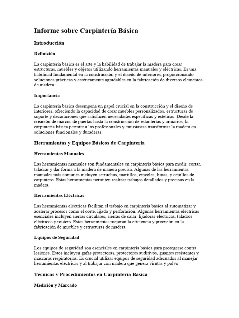 Carpinteria de Madera | PDF | Carpintería | Mueble